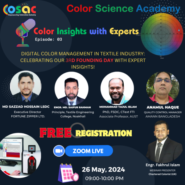 Webinar on Digital Color Management on 3rd Founding Day – colorscienceacademy